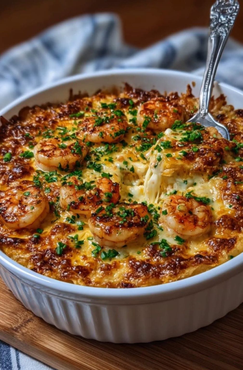 Cheesy Shrimp Alfredo Bake – Cook With Fun