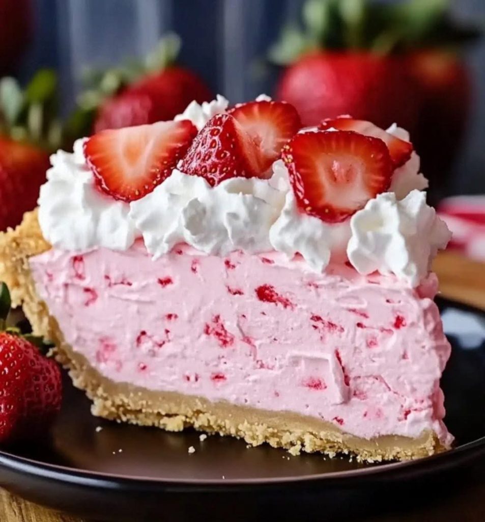 No-Bake Strawberry Cream Pie – Cook With Fun
