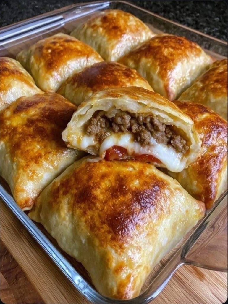 Cheesy Beef Puff Pastry Turnovers – Cook With Fun